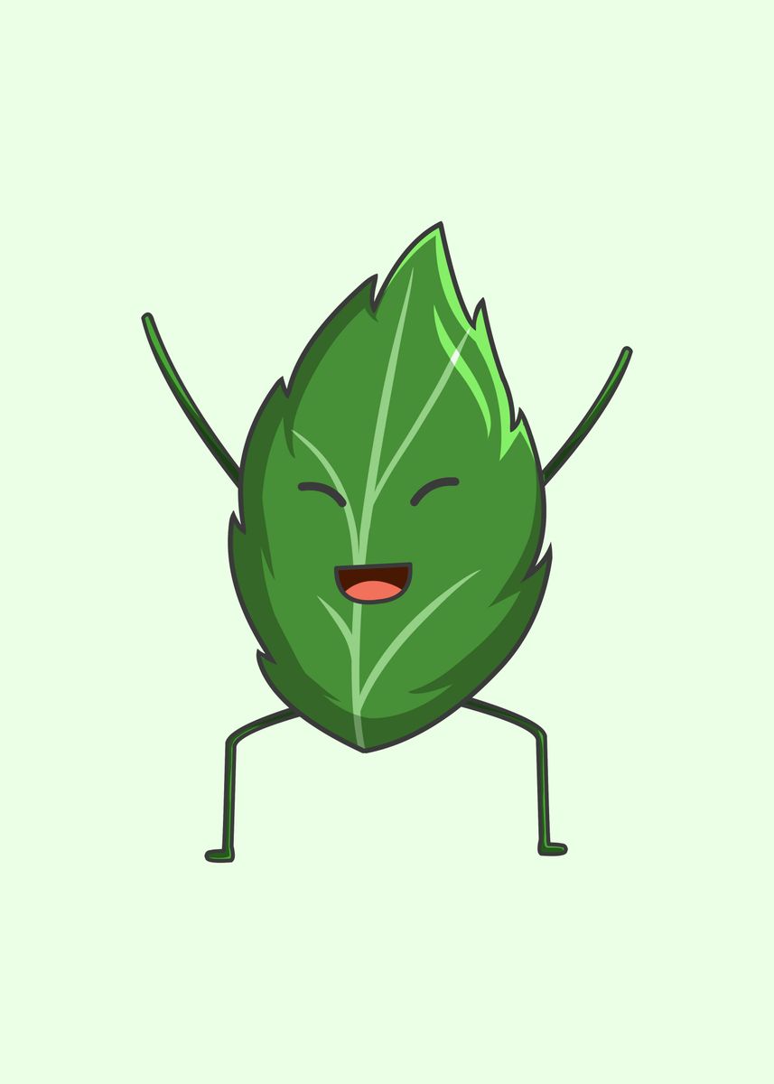 'Mint Kawaii' Poster, picture, metal print, paint by salfi art | Displate