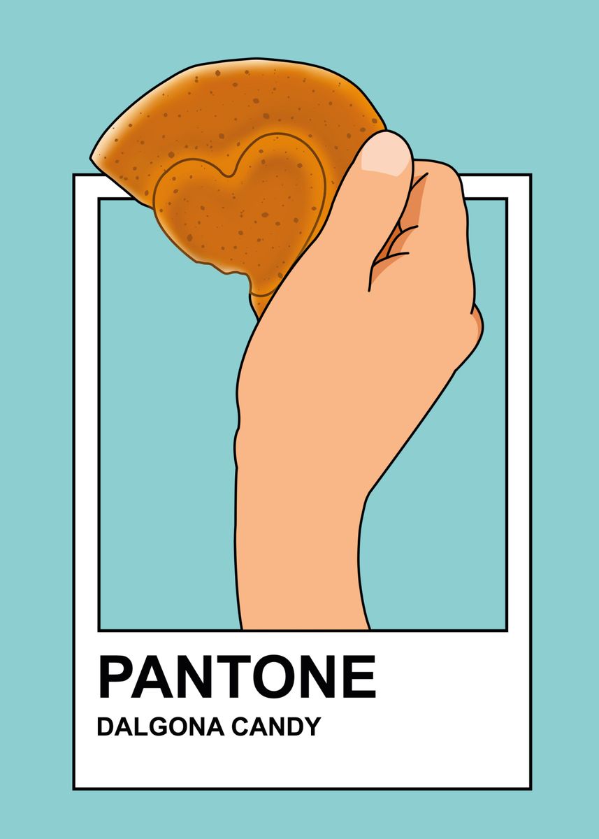 'Dalgona candy' Poster by Cari Esposito | Displate