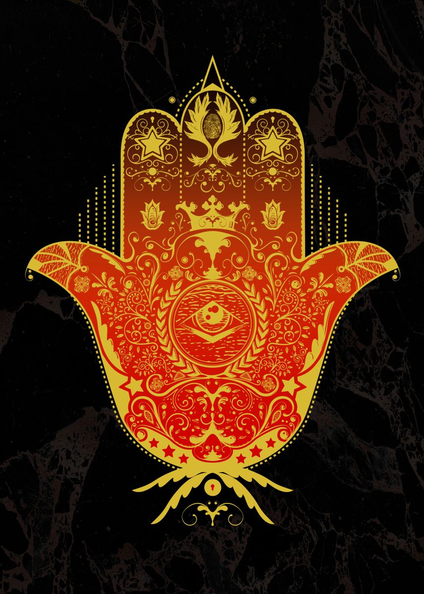 'The Hand of Protection' Poster, picture, metal print, paint by Huxlee ...