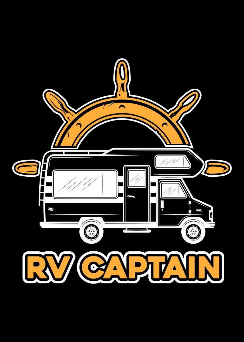 'RV Camper Van Motorhome' Poster by BobbyBubble | Displate