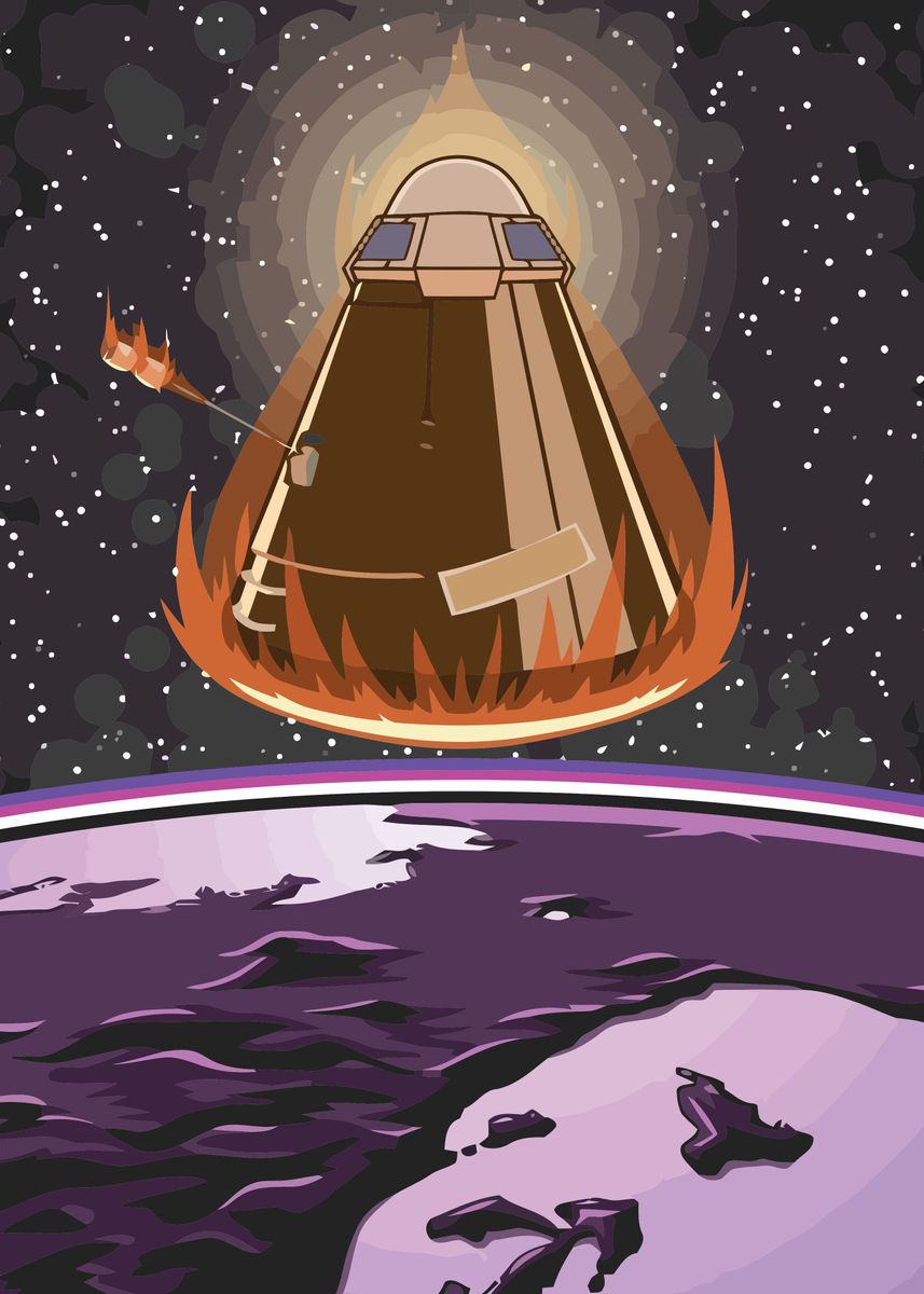 'Space' Poster, picture, metal print, paint by Laura Winstead | Displate