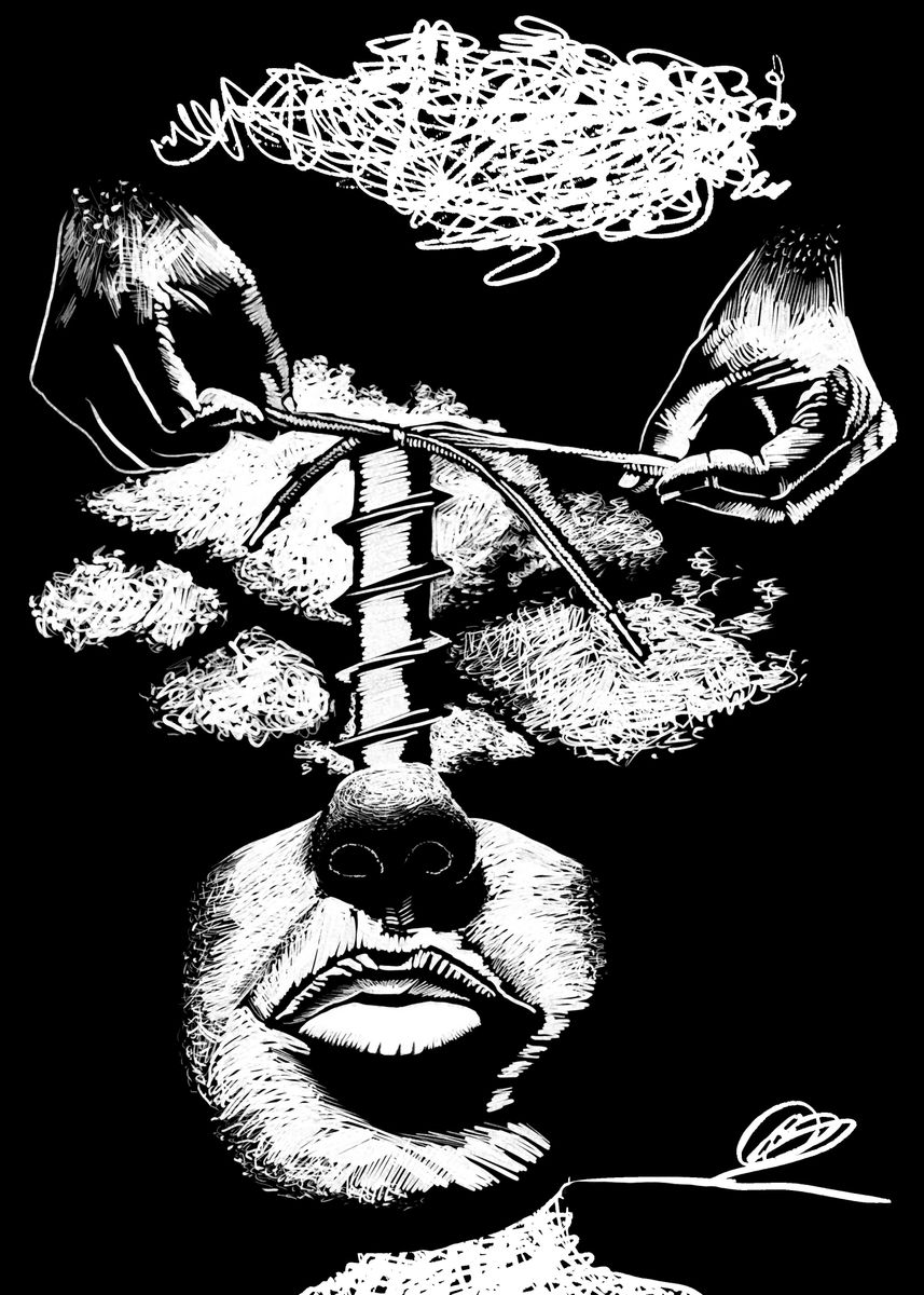 'Twisted mind' Poster, picture, metal print, paint by Radu Chiruță ...