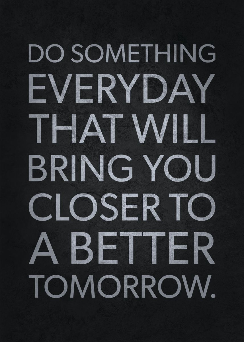 'Better Tomorrow' Poster, picture, metal print, paint by CHAN | Displate