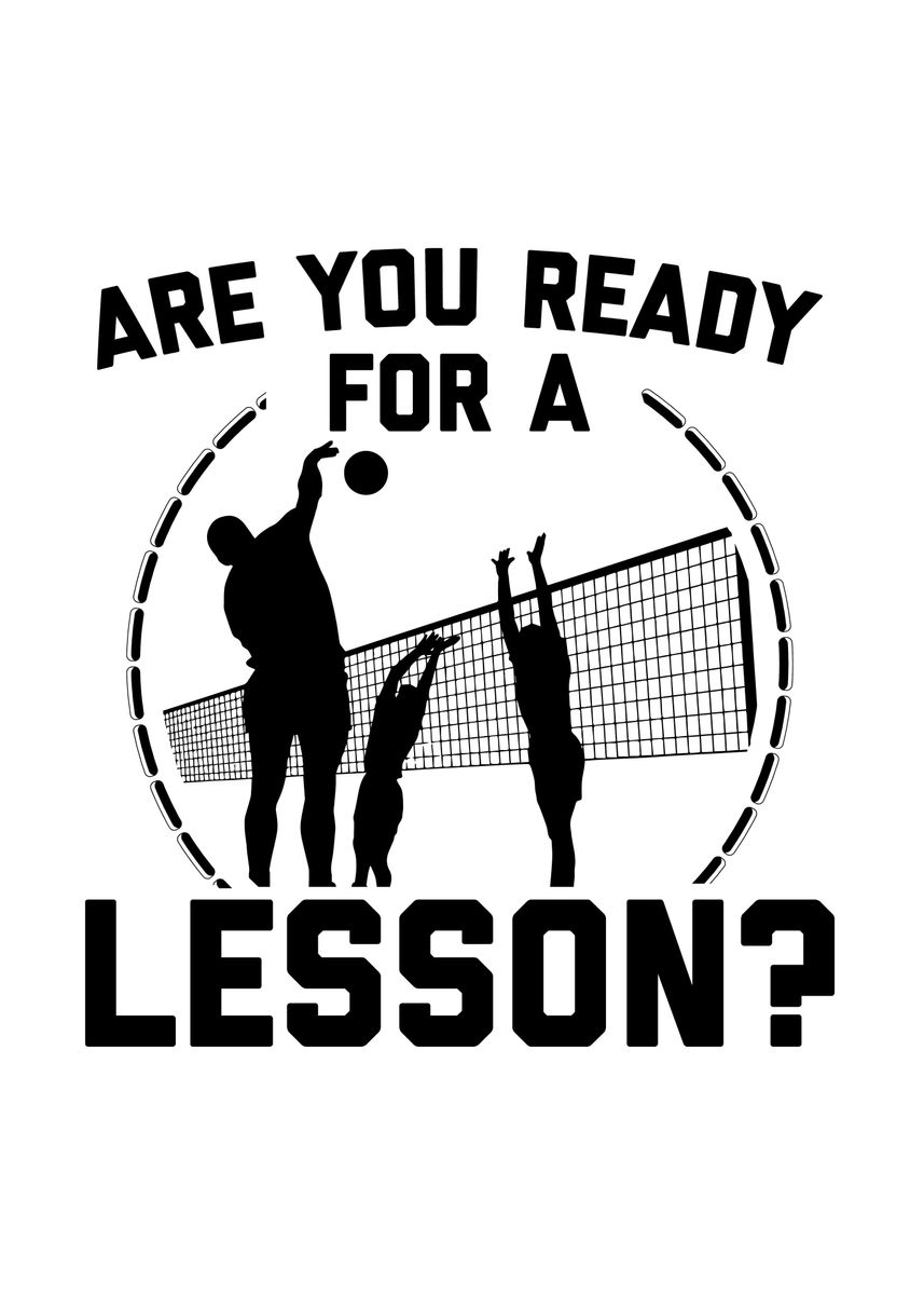 'Volleyball Player Quotes' Poster by TW Design | Displate