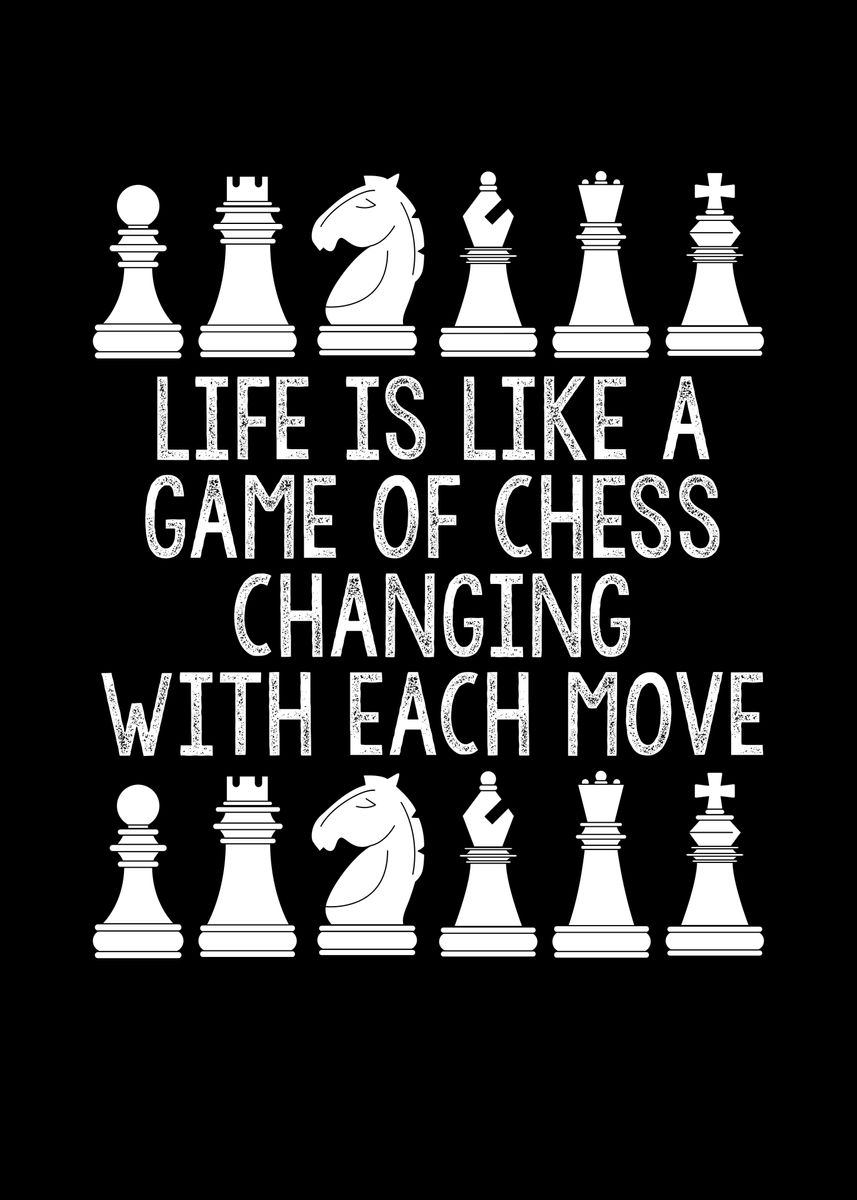 'Life is like a game of' Poster, picture, metal print, paint by BeMi ...