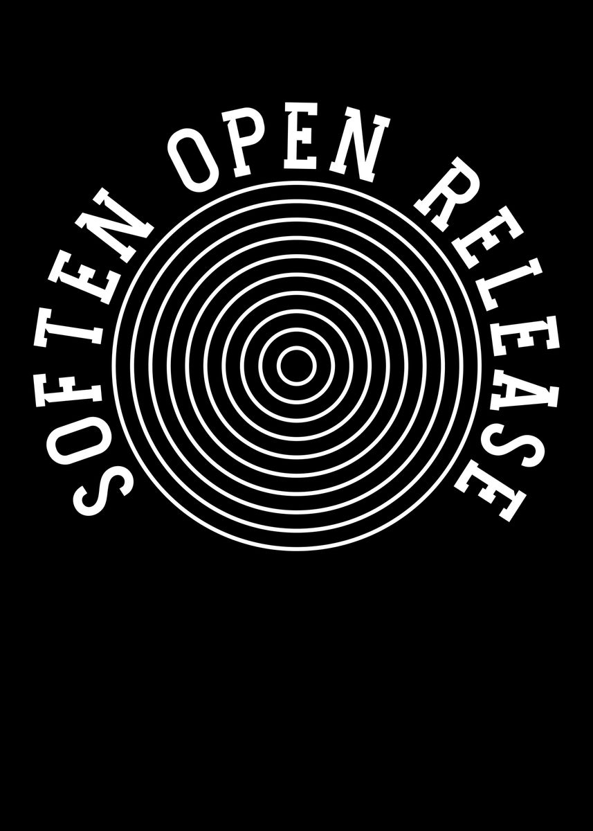 'Soften Open Release Doula' Poster, picture, metal print, paint by NAO ...