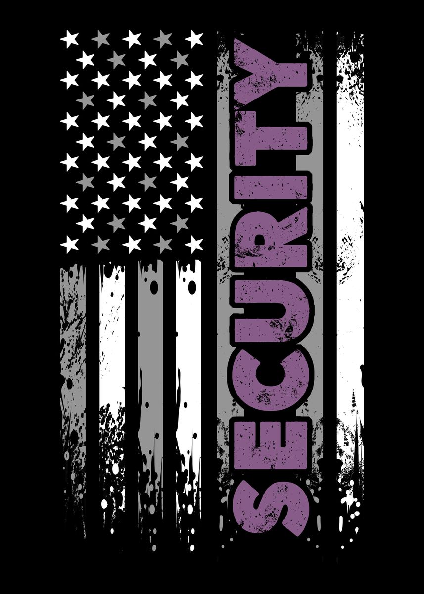 'Security Guard Officer' Poster, picture, metal print, paint by ...