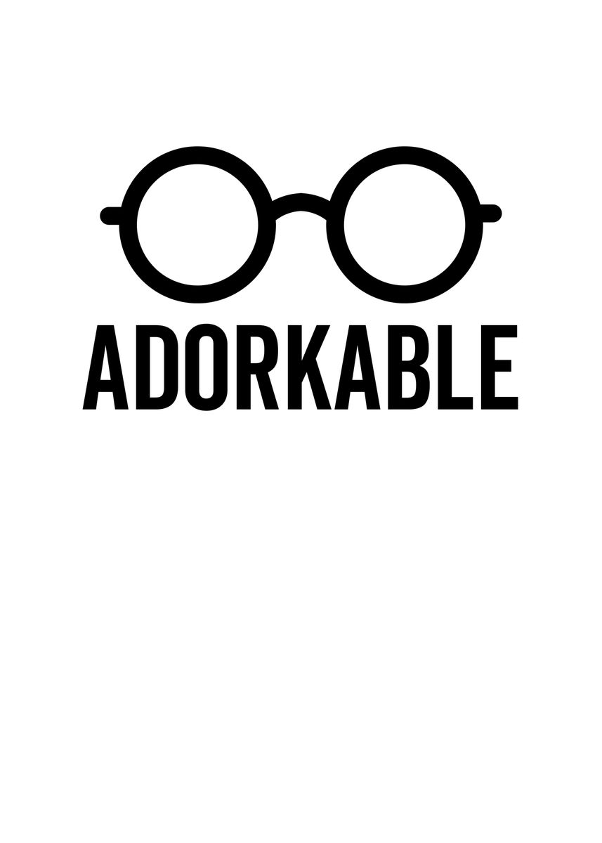 'Adorkable' Poster, picture, metal print, paint by Francois Ringuette ...
