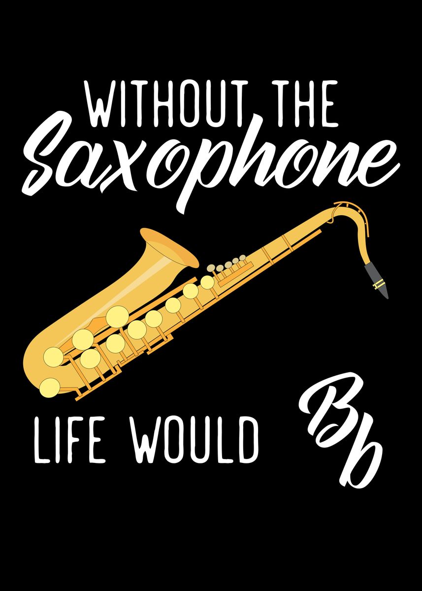 'Without The Saxophone ' Poster, picture, metal print, paint by NAO ...