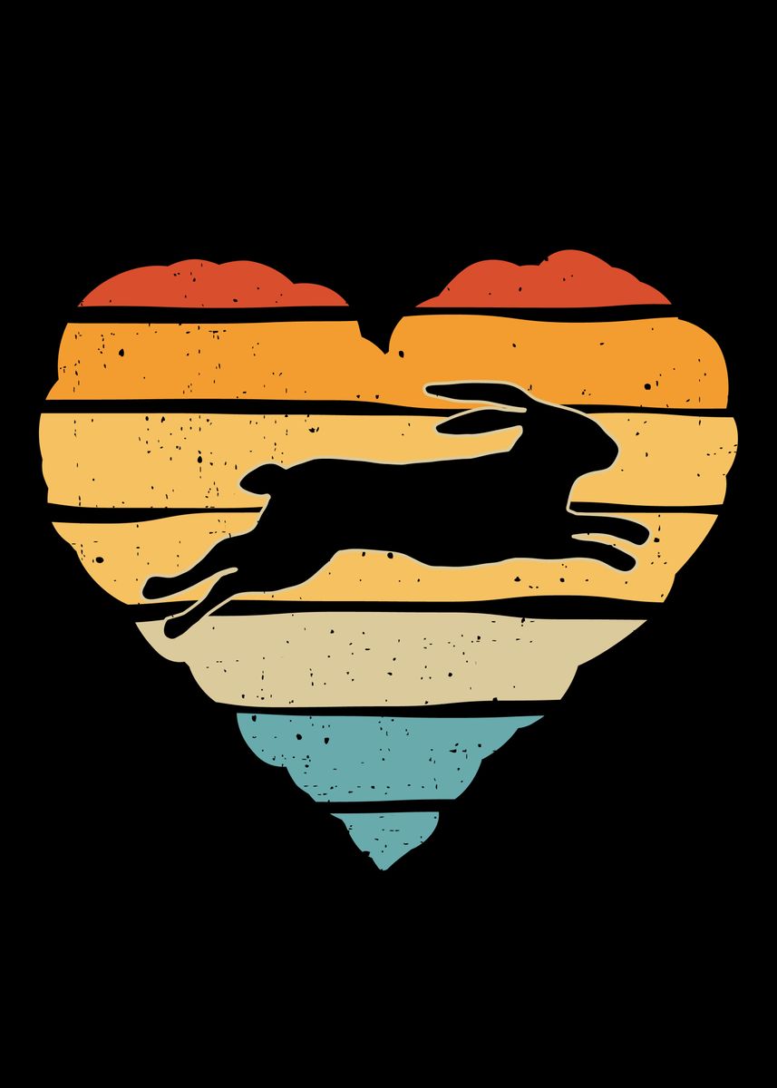 'Vintage Rabbit' Poster, picture, metal print, paint by ZS C O M M E R ...