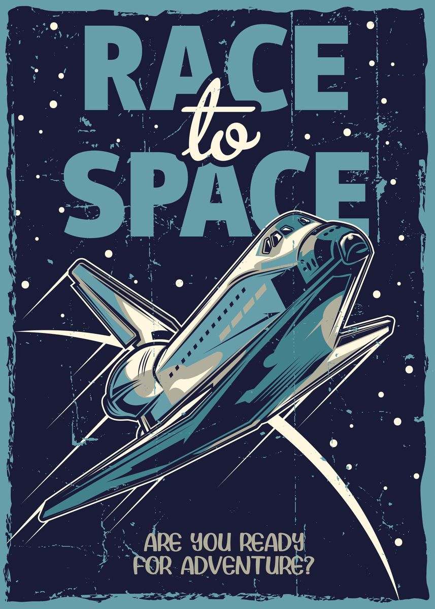 'space' Poster, picture, metal print, paint by Karin Studio | Displate