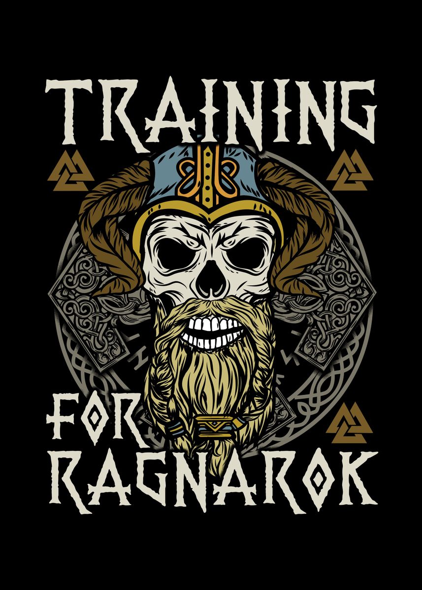 'Training for Ragnarok ' Poster, picture, metal print, paint by biNutz ...