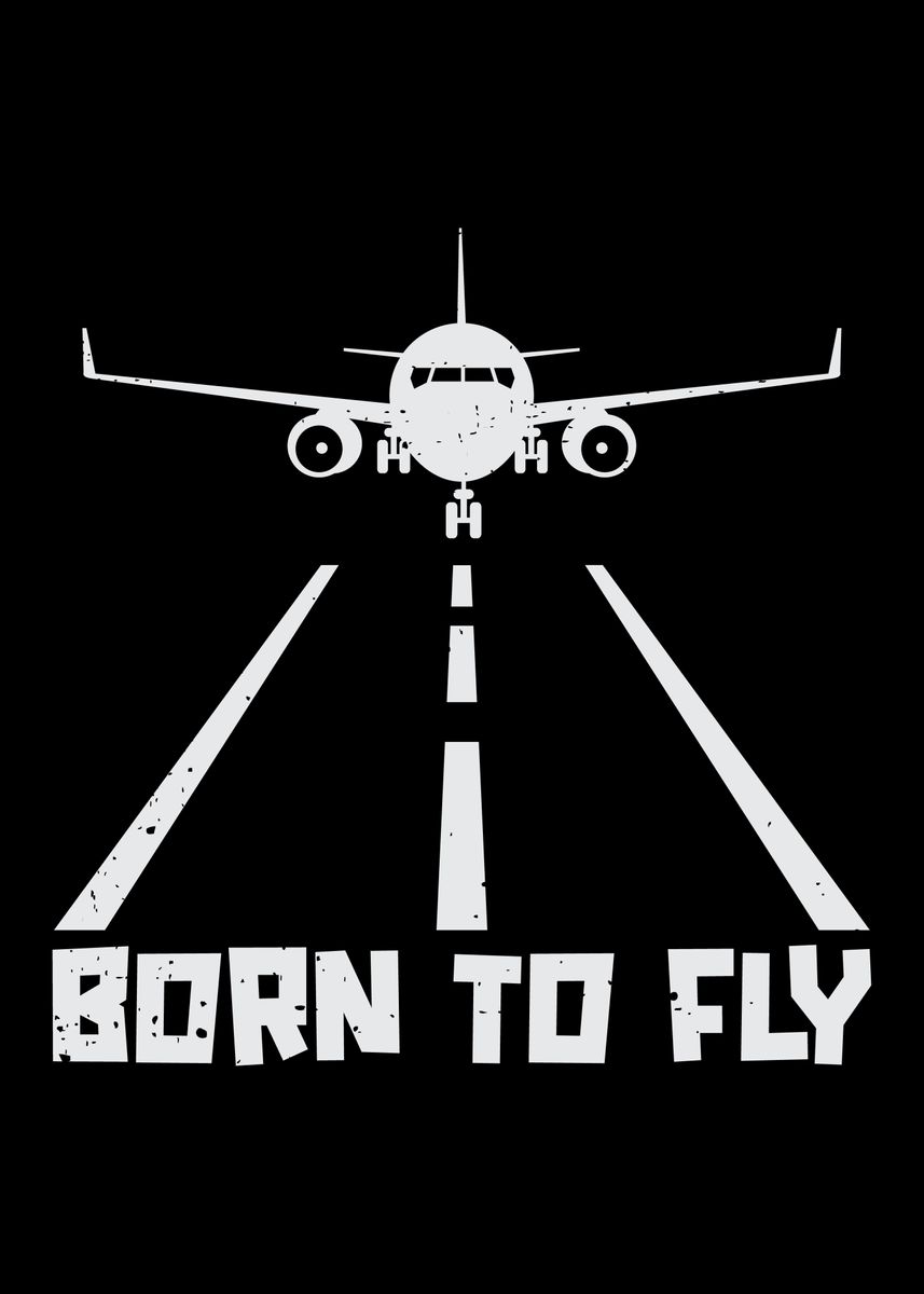 'Born To Fly' Poster, picture, metal print, paint by ZS C O M M E R C E ...