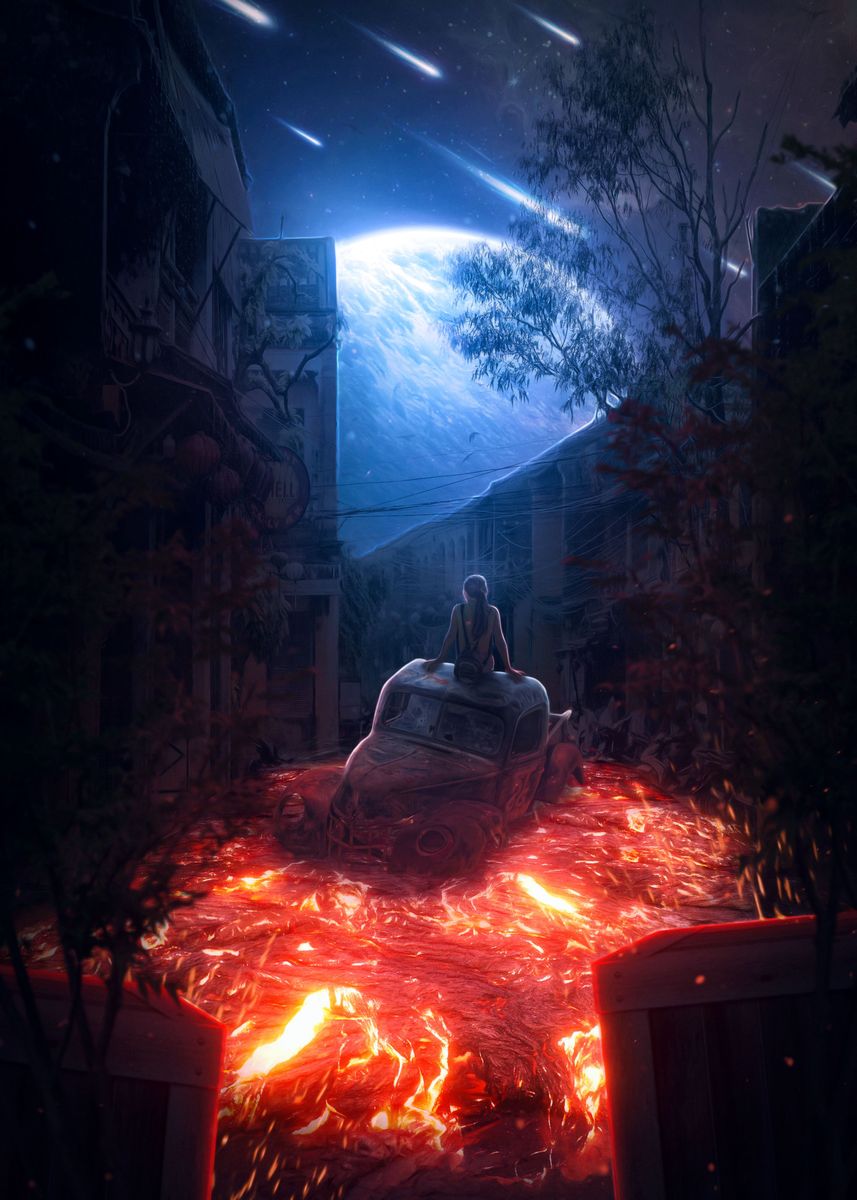 'On Bring of Apocalypse' Poster, picture, metal print, paint by Robert ...