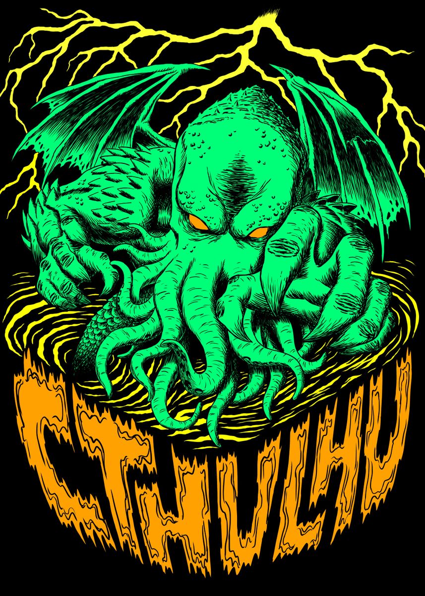'CThulhu' Poster, picture, metal print, paint by Emiliano Alvarez ...