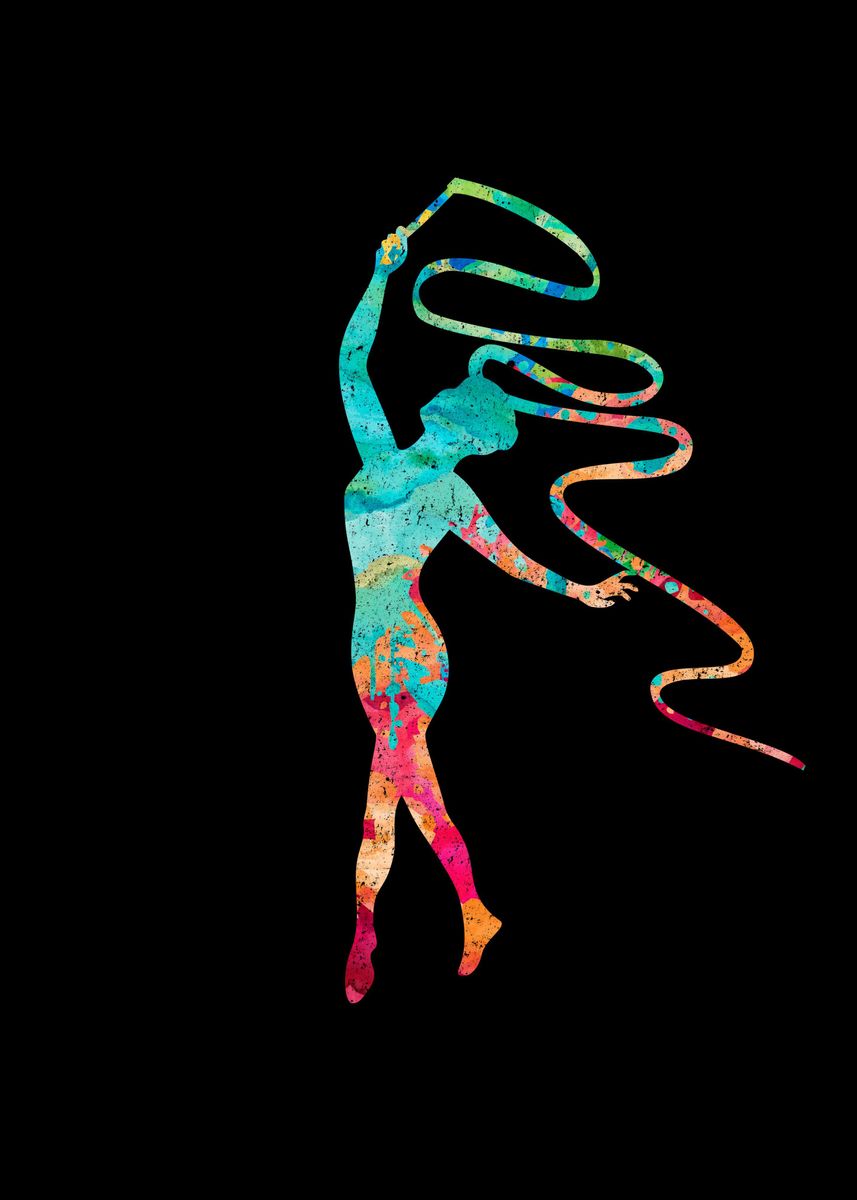 'Gymnastics Acrobatic ' Poster by Lion Löwe | Displate