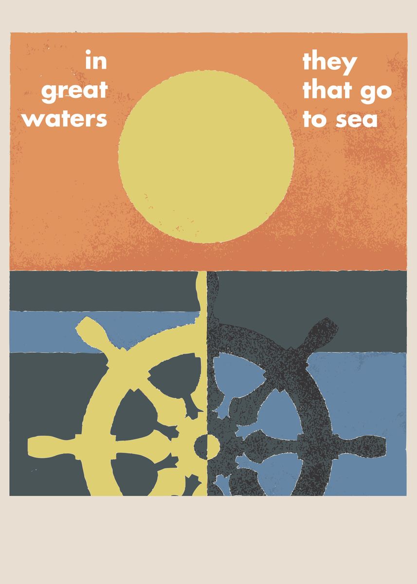 'SHIP WHEEL' Poster, picture, metal print, paint by Atomic Chinook | Displate