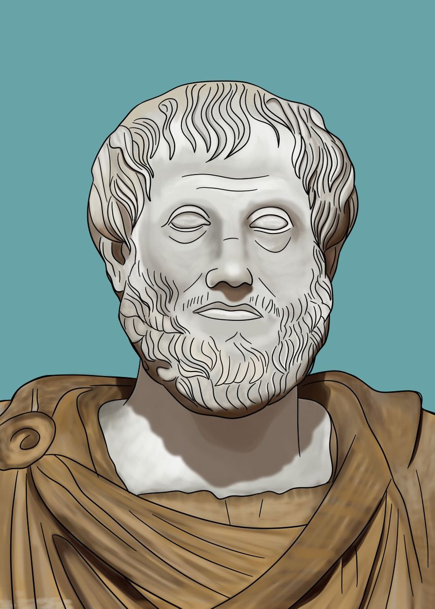 'Aristotle' Poster, picture, metal print, paint by Nathascha Kehl ...