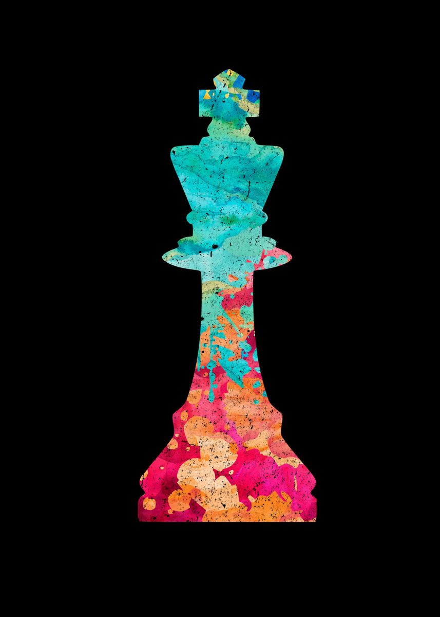 'Chess player Chess' Poster, picture, metal print, paint by Lion Löwe ...