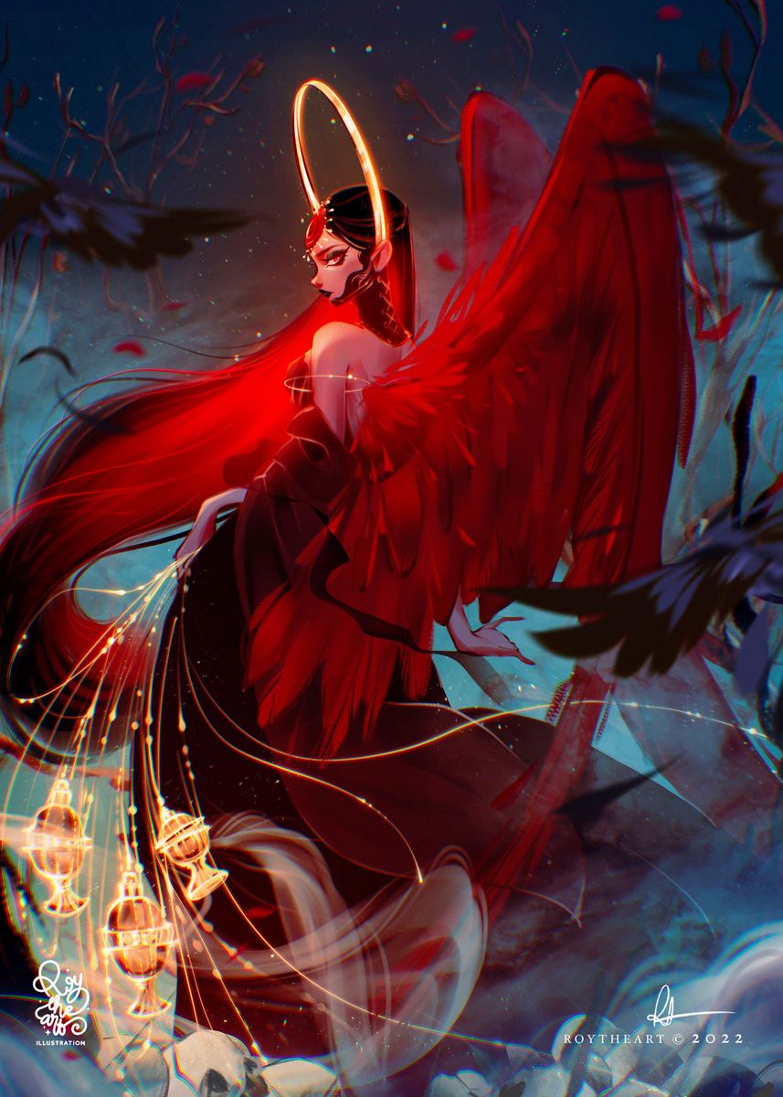 'Angel of Souls' Poster, picture, metal print, paint by ROY THE ART ...