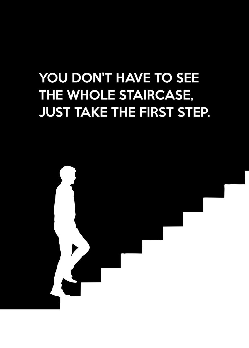 'Take the First Step MLK' Poster by ABConcepts | Displate