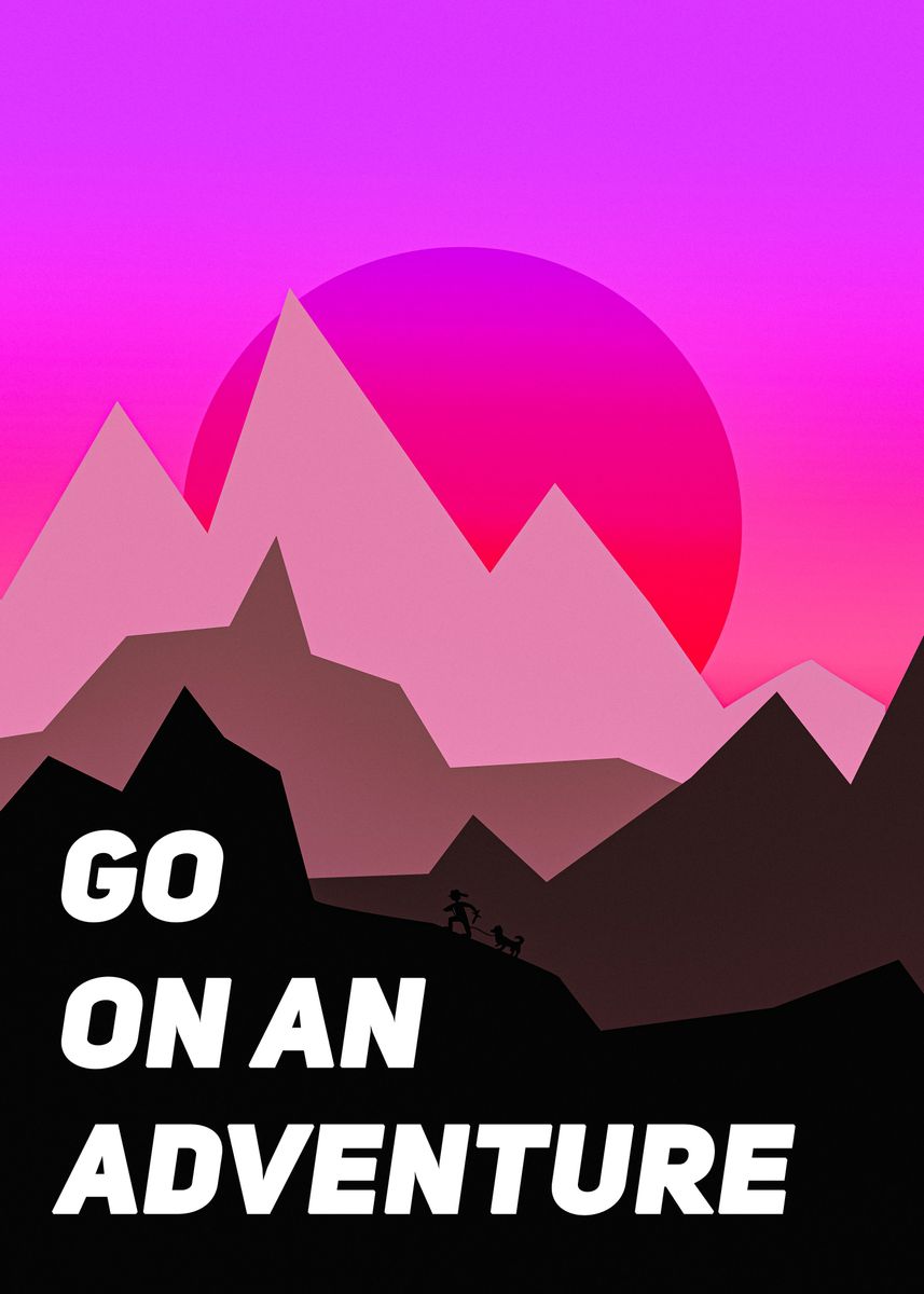 'Go On An Adventure' Poster by Maurin Aarts | Displate