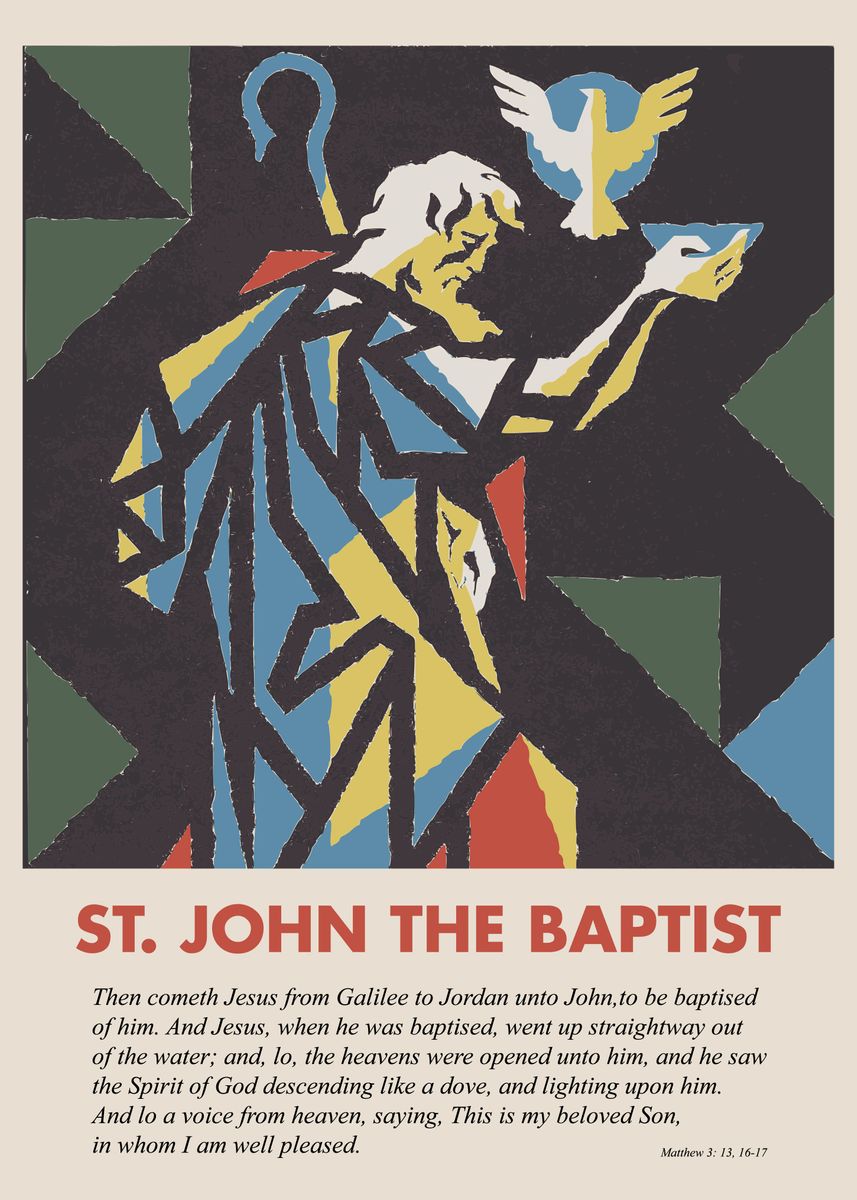 'ST JOHN THE BAPTIST' Poster, picture, metal print, paint by Atomic ...