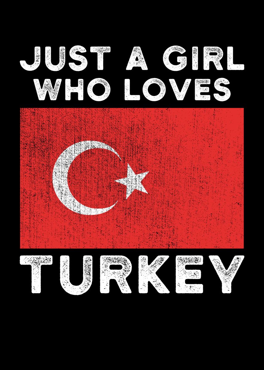 'I Love Turkey Saying For' Poster by schmugo | Displate