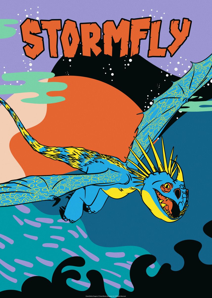 'Stormfly Comics' Poster, picture, metal print, paint by How To Train ...
