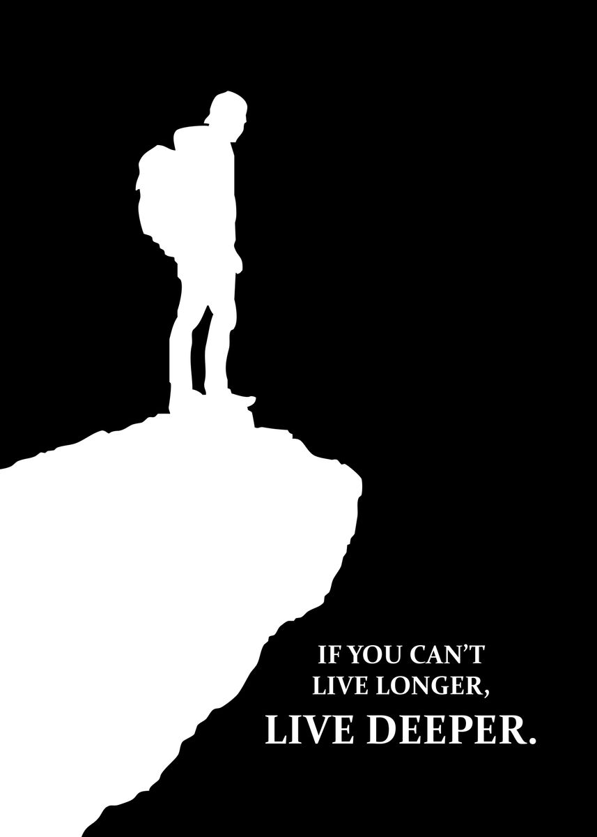 'Live Deeper' Poster by ABConcepts | Displate