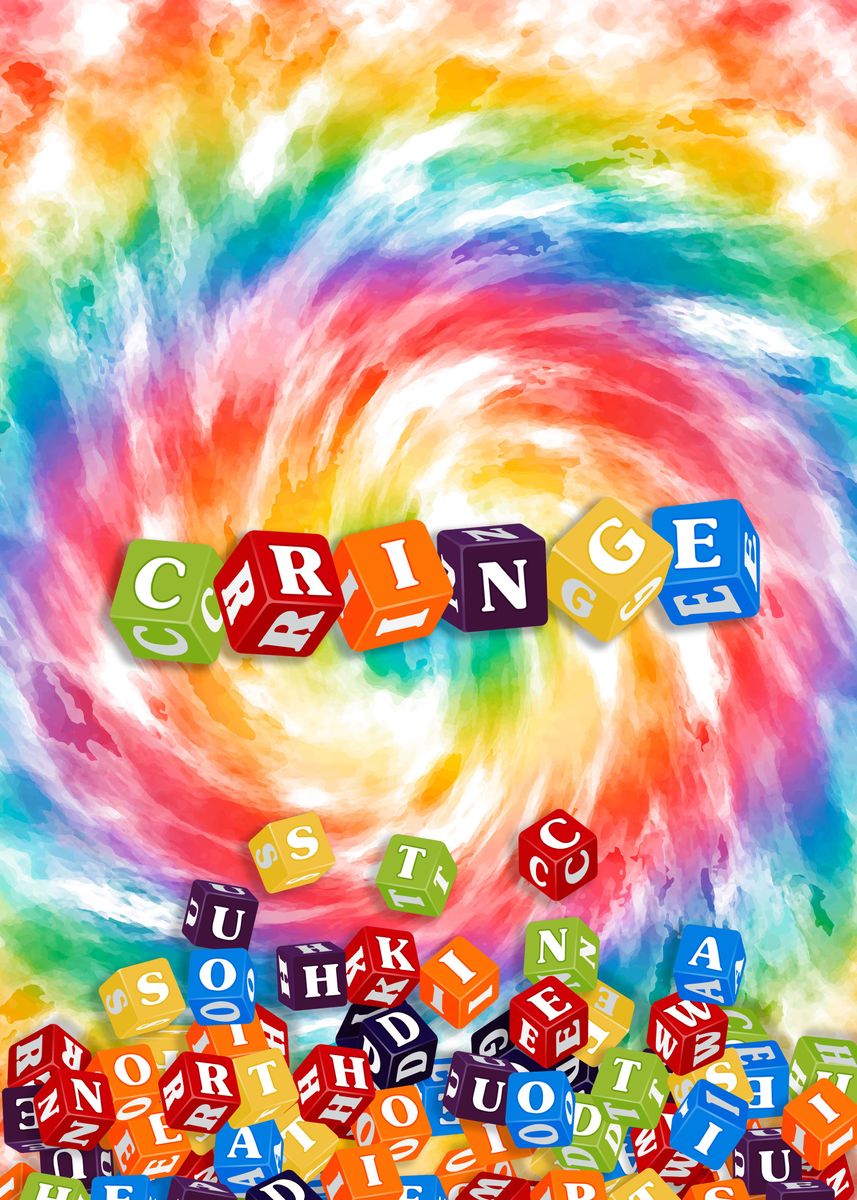 'Kidcore Cringe Dices' Poster, picture, metal print, paint by ...