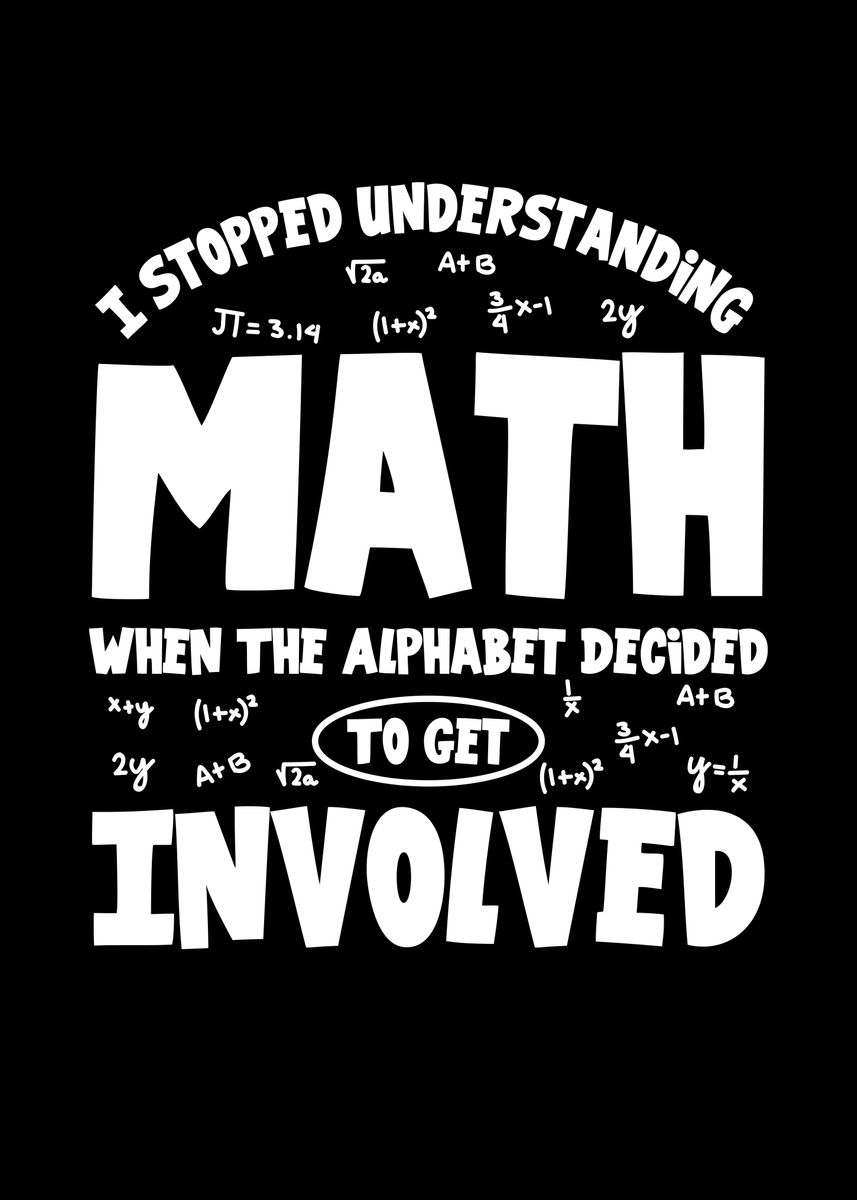 'Math Mathematics Formula' Poster, picture, metal print, paint by Lukes ...