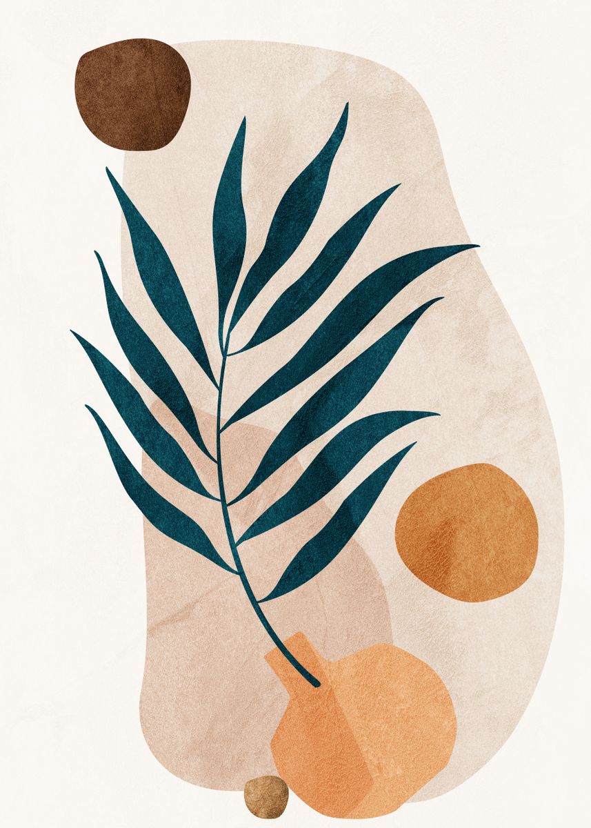 'TROPICAL BOTANIC FLORAL 3C' Poster, picture, metal print, paint by ...