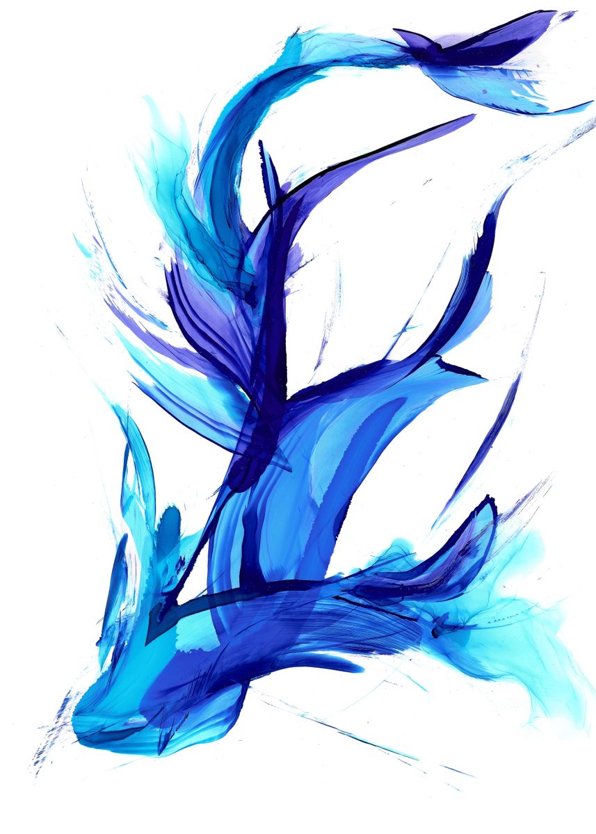 'Barracuda' Poster, picture, metal print, paint by Olga Rogovets | Displate