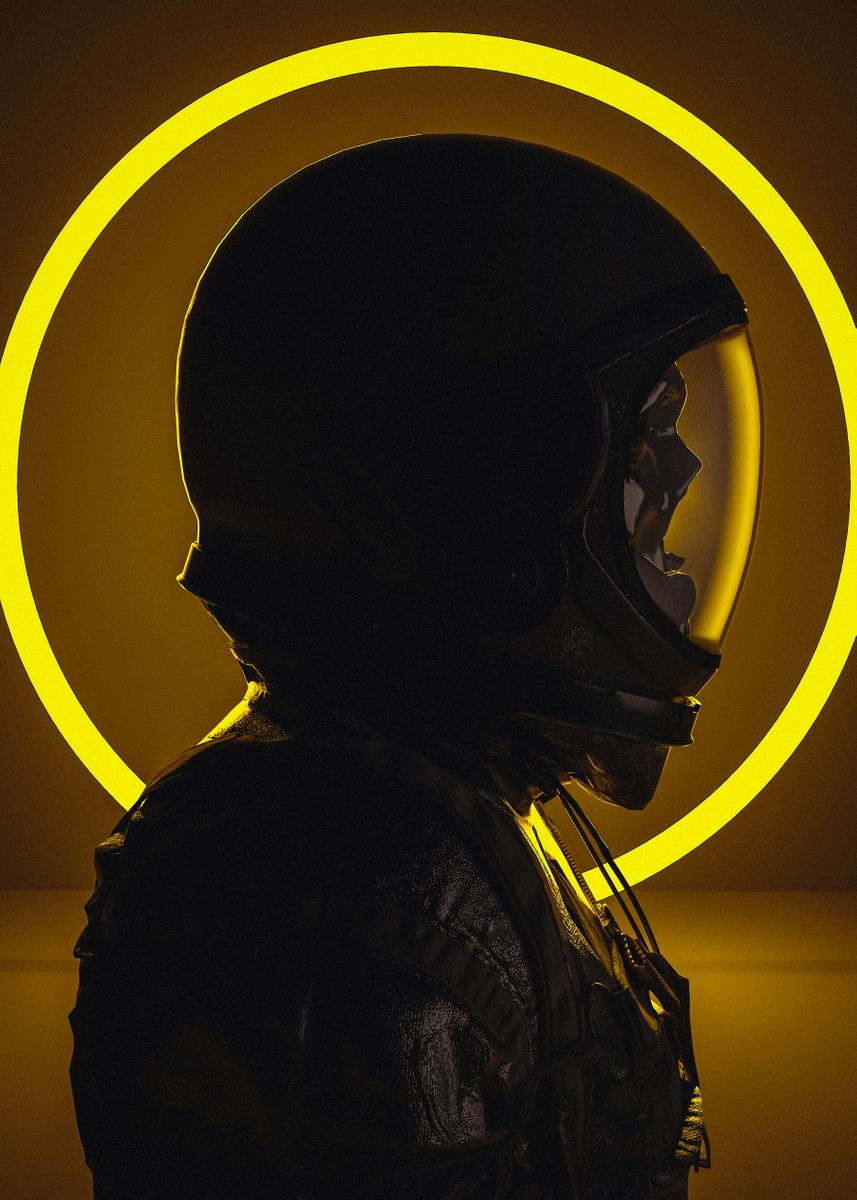 'Astronaut Light' Poster, picture, metal print, paint by Alem Coksa ...