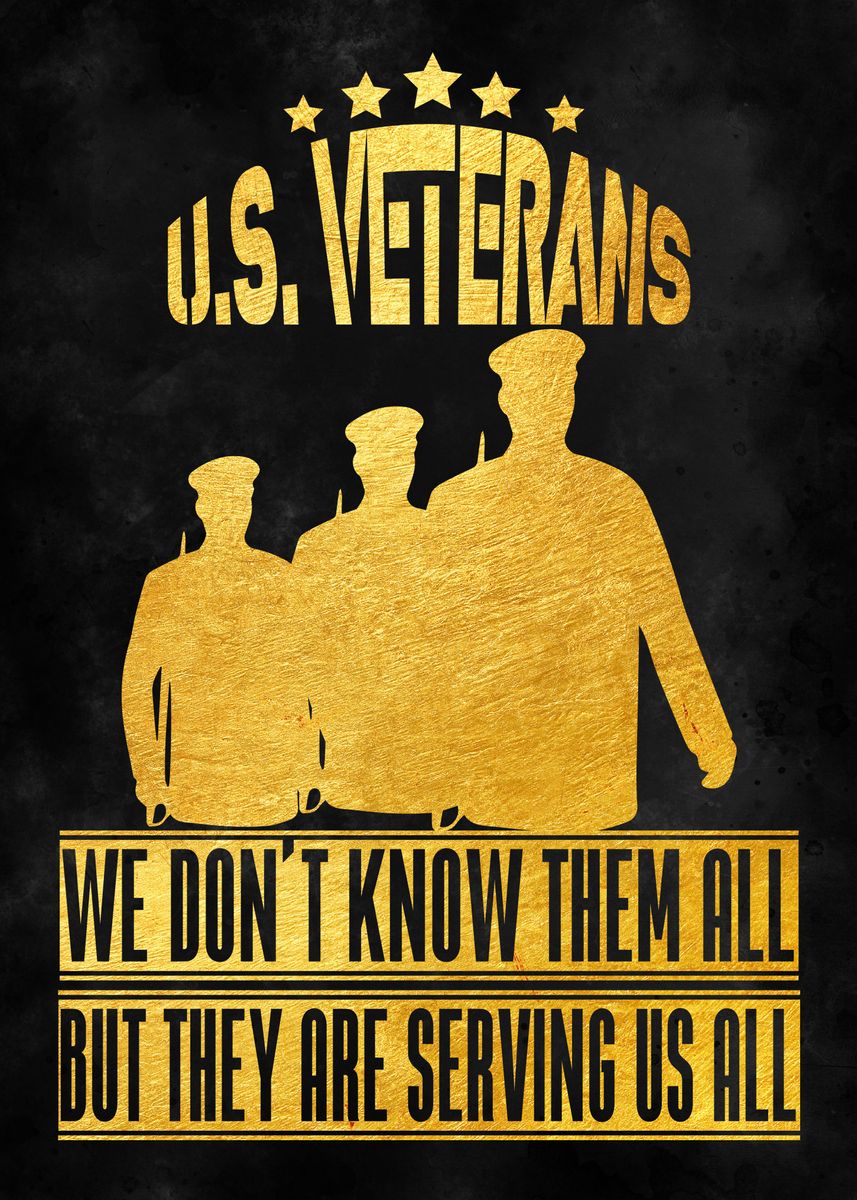 'US veterans' Poster by Farwell Florentino | Displate