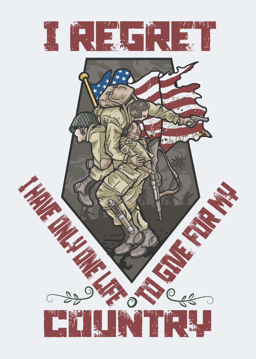 'I regret' Poster, picture, metal print, paint by Tony Lee | Displate