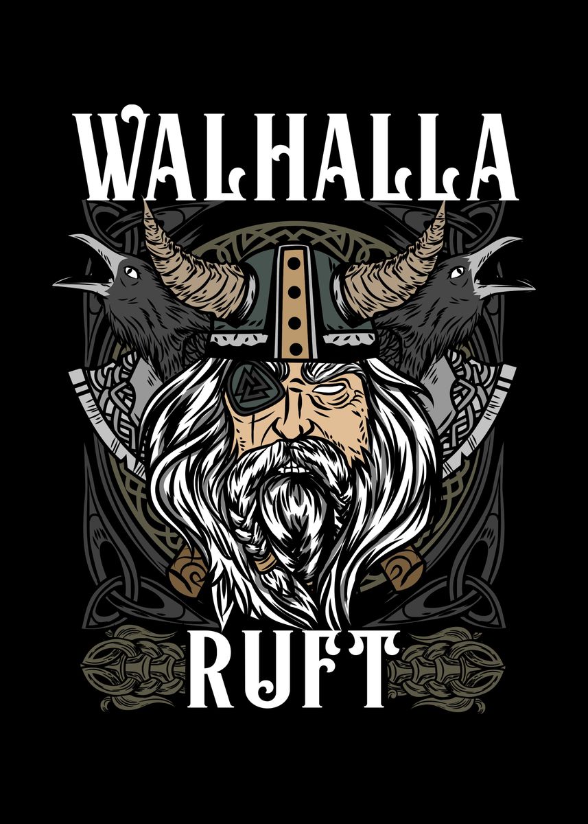 'Walhalla Ruft Wickinger' Poster by biNutz | Displate