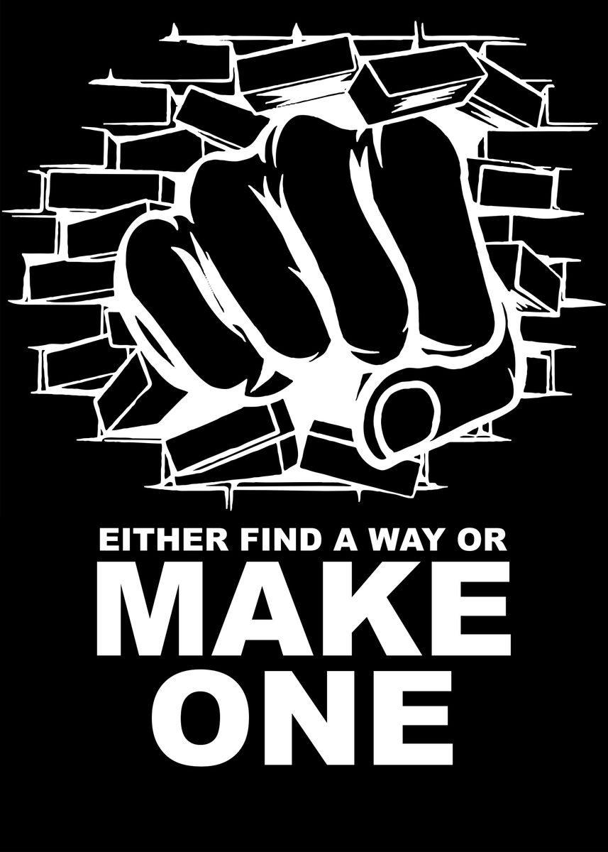 'Make a Way' Poster, picture, metal print, paint by ABConcepts | Displate