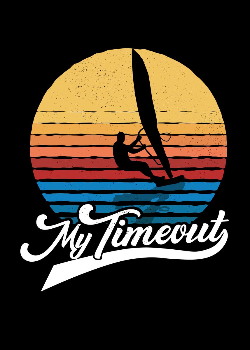 'Windsurfing' Poster, picture, metal print, paint by ZS C O M M E R C E ...