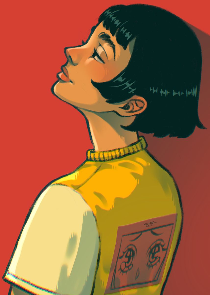 'Comics style portrait' Poster by W I L L Y | Displate