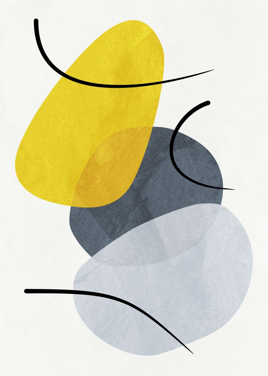 'ORGANIC ABSTRACT 82B' Poster by UillianRius | Displate