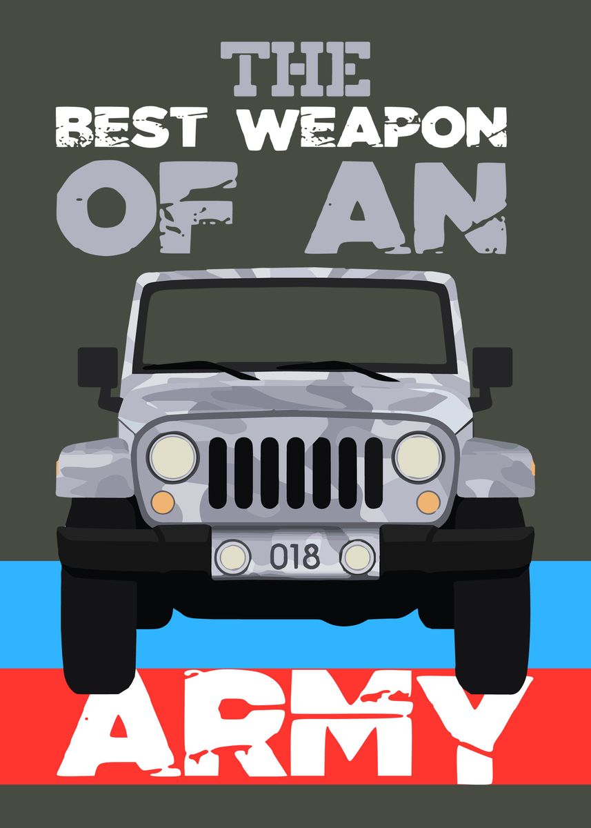 'The best weapon of an army' Poster by Tony Lee | Displate