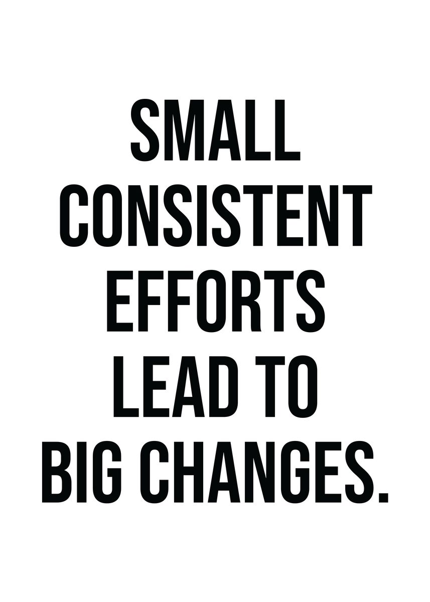 'Consistent Effort' Poster, picture, metal print, paint by CHAN | Displate