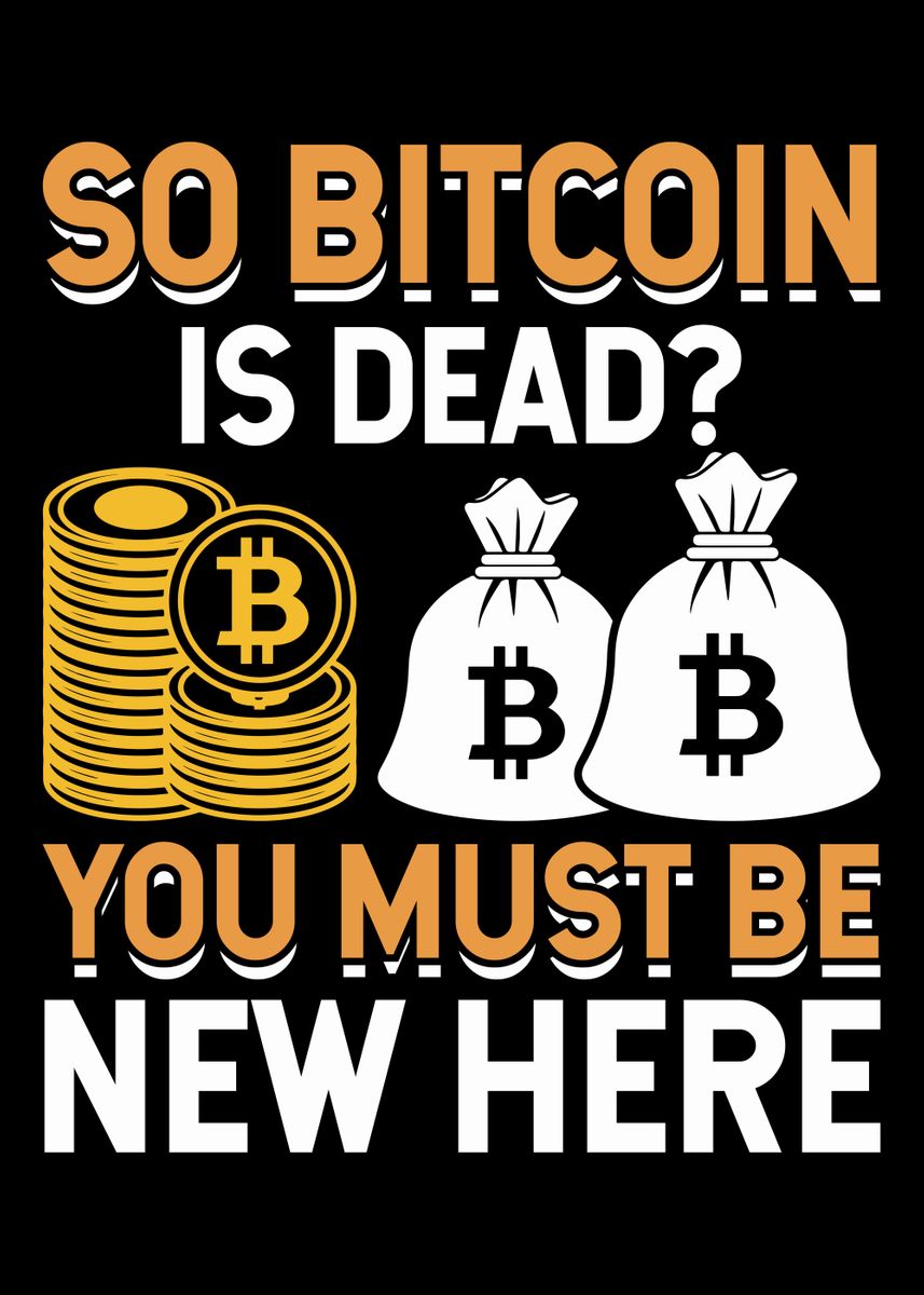 'Funny Bitcoin' Poster by Robert LAN | Displate