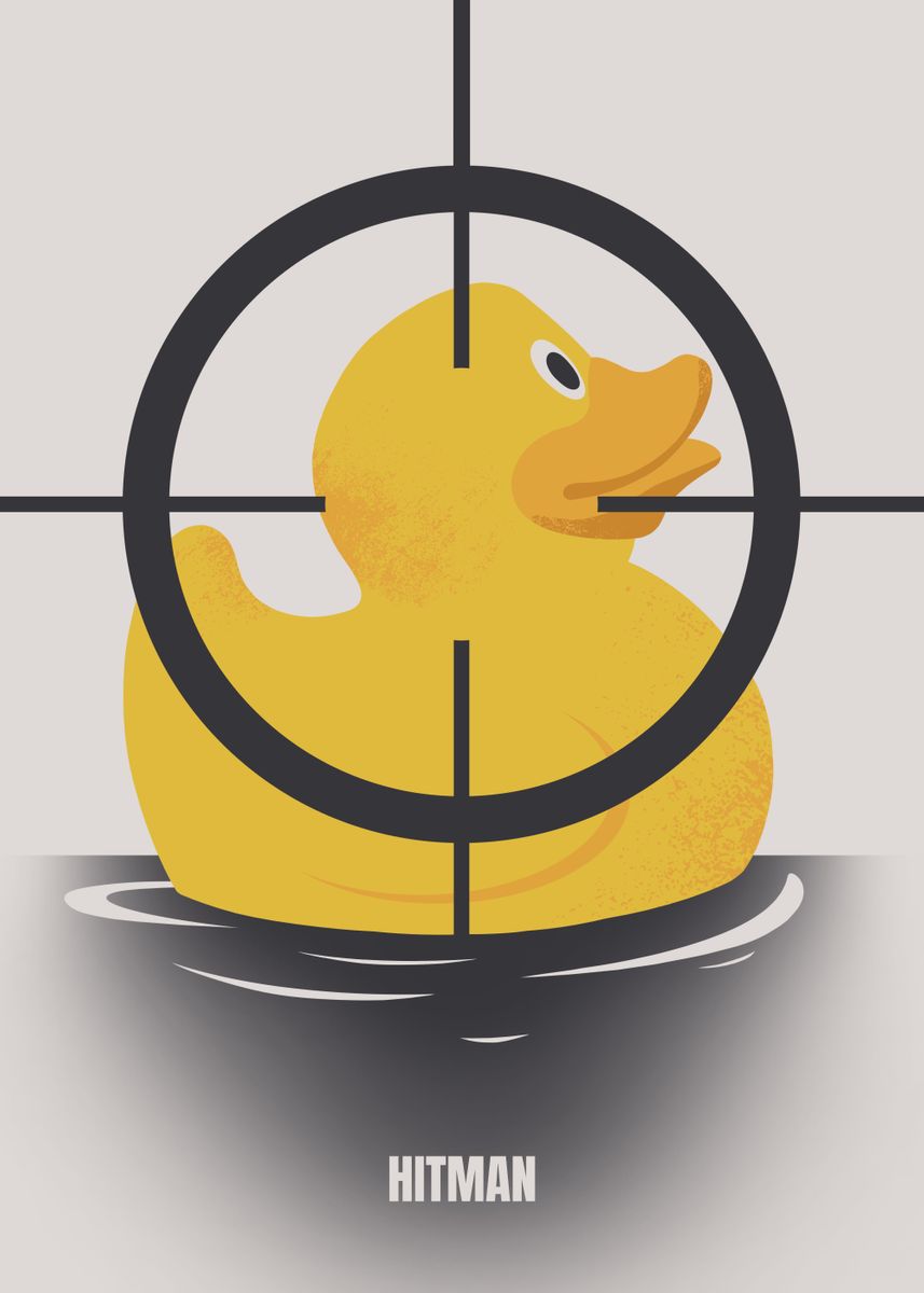 'Duck Target' Poster, picture, metal print, paint by Hitman | Displate