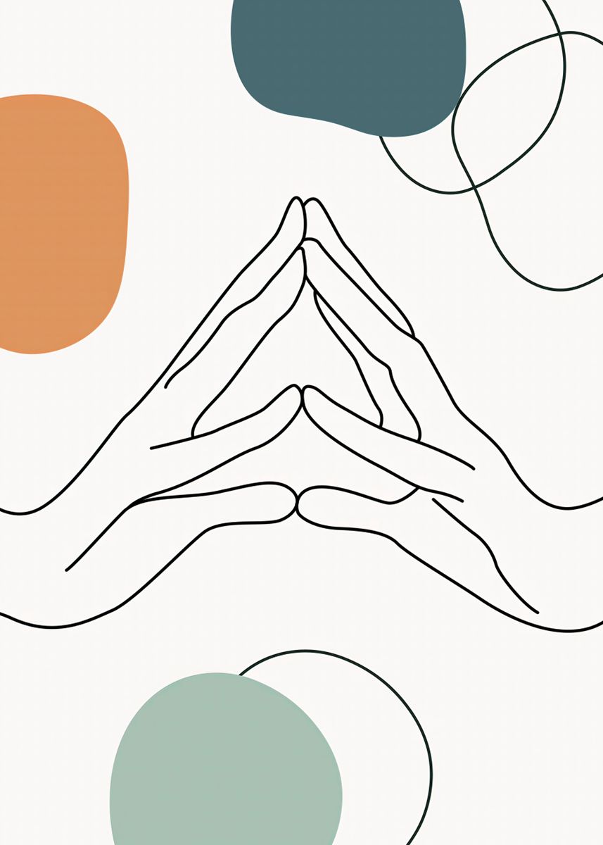 'minimalist hands' Poster, picture, metal print, paint by Cristina ...