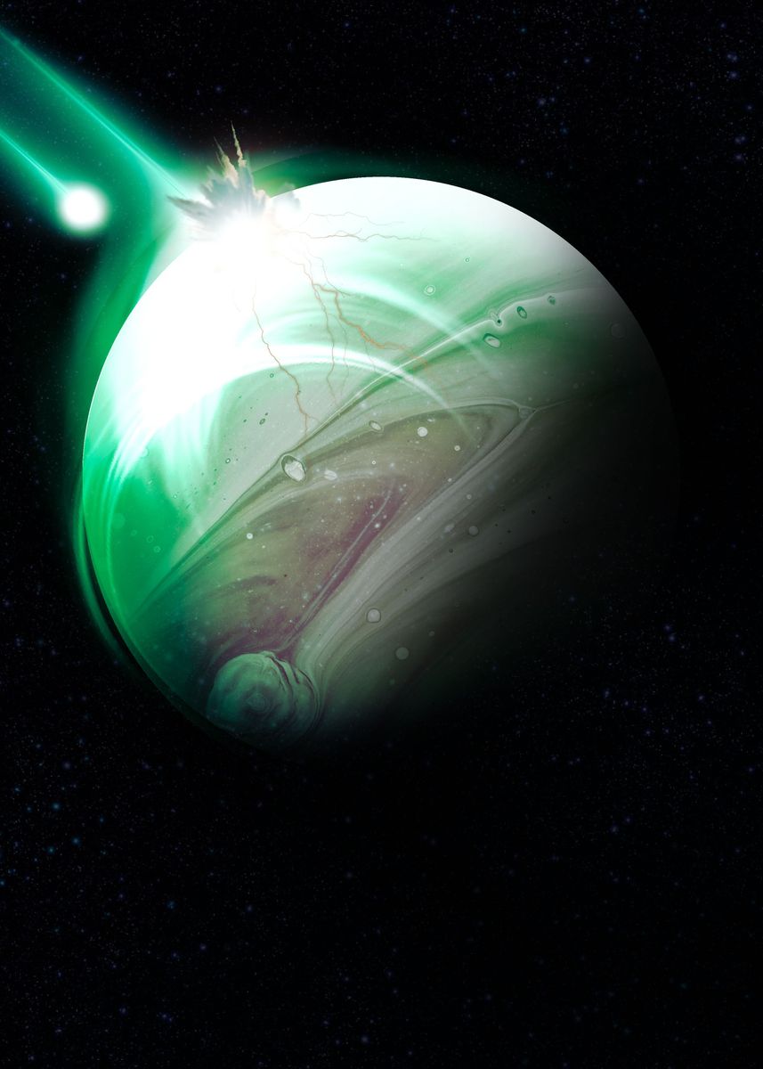 'Planet Clash ' Poster by rickpardophotography | Displate