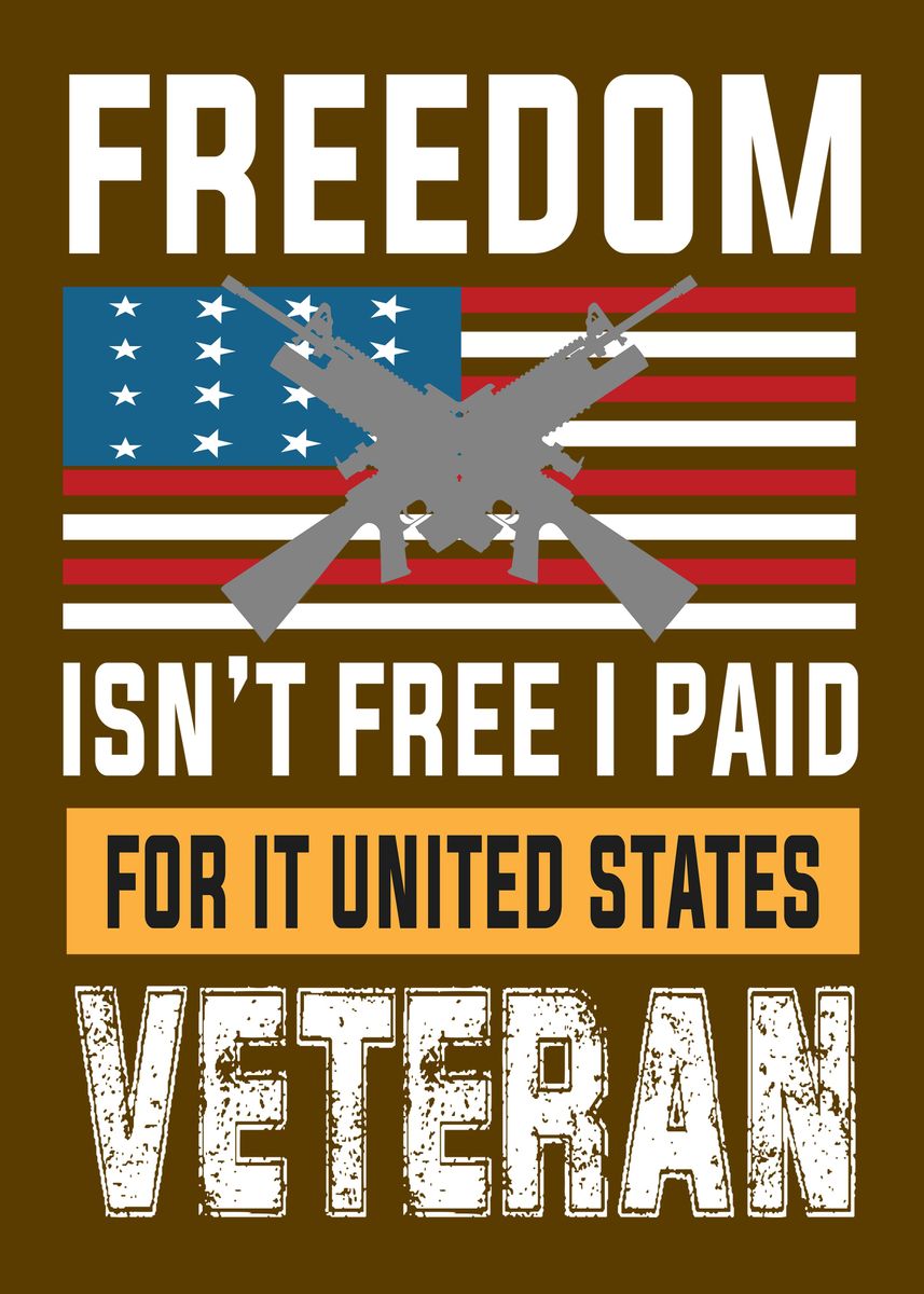 'Freedom is not free ' Poster, picture, metal print, paint by Tony Lee ...