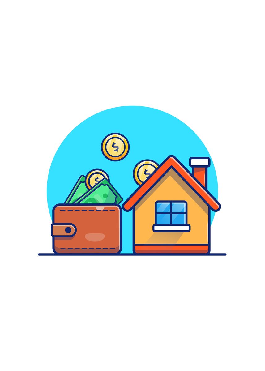 'House With Wallet' Poster by catalyst vibes | Displate